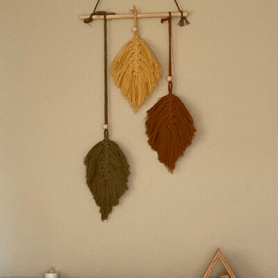 Macrame Kit Leaf Wall Hanging DIY - Etsy