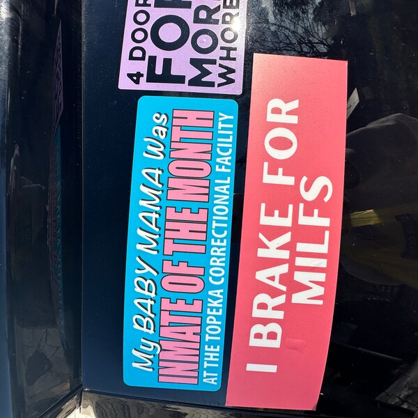 Caution: Anxious Driver Funny Car Bumper Sticker, Auto Decal - Etsy