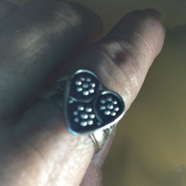 Moonstone Granulated Ring - Etsy