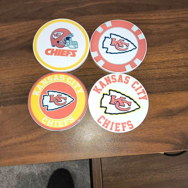 Kansas City Chiefs Coasters - Etsy