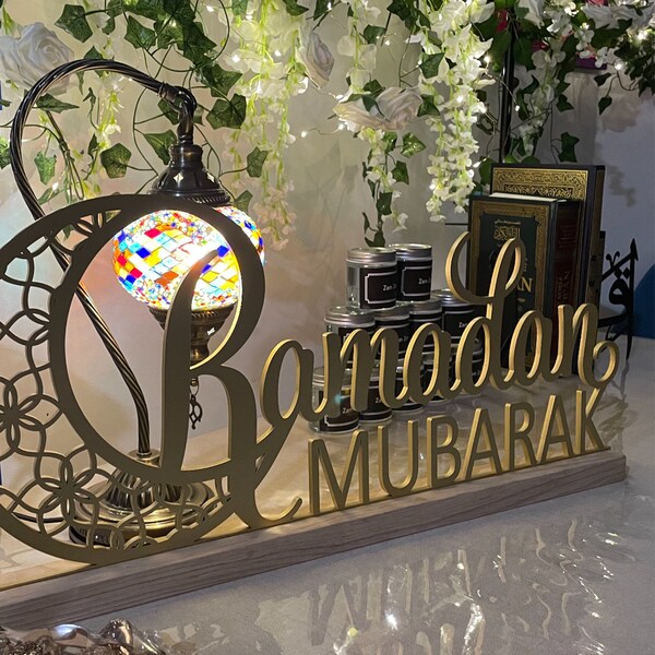 Ramadan Freestanding Table Sign, Ramadan Decor, Ramadan Mubarak ...