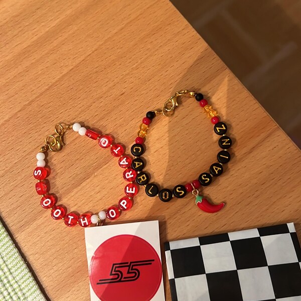 Custom Simple F1 Bracelet - Etsy