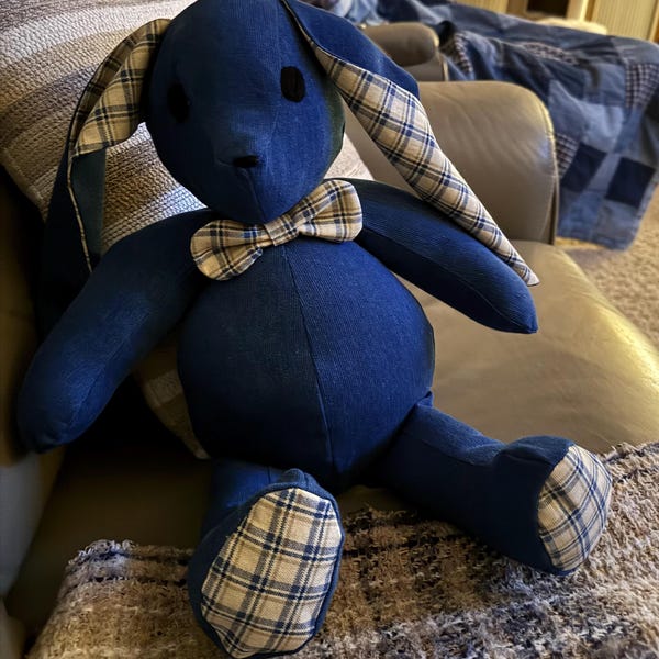 Bunny Sewing Pattern Fluffy Bunny Pattern Keepsake Rabbit Sewing ...