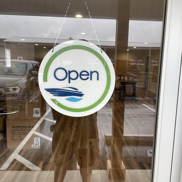 Open Closed Sign Orange Sign Business Sign Storefront Sign Shop Open ...