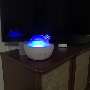 Luna Glass Dome & White Speckled Concrete Diffuser Essential Oil ...