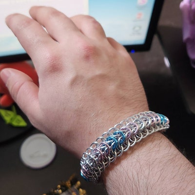 16g JPL3 / Jens Pind Linkage LGBTQ Pride Chainmail Bracelets All Pride ...