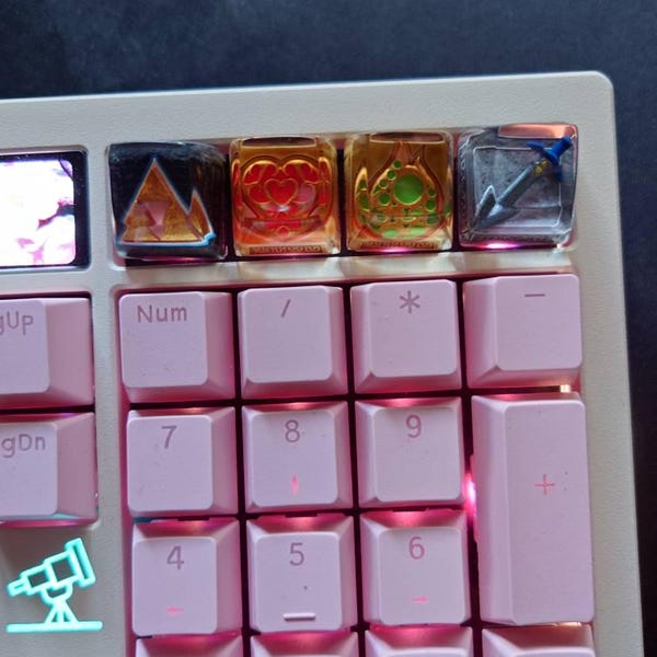 Retro Gaming Handmade Artisan Keycaps for Cherry MX Mechanical Gaming ...