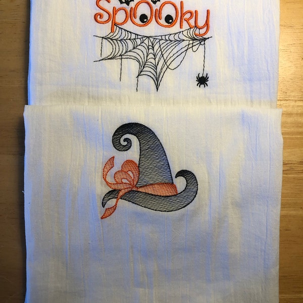 Spooky Embroidery Design, Halloween Embroidery File, 5 Sizes, Instant ...