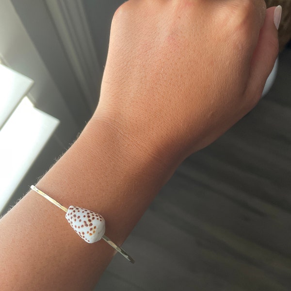 Custom Gold Hawaiian Shell Bangle, Shell Bangles, Made in Hawaii, Gifts ...