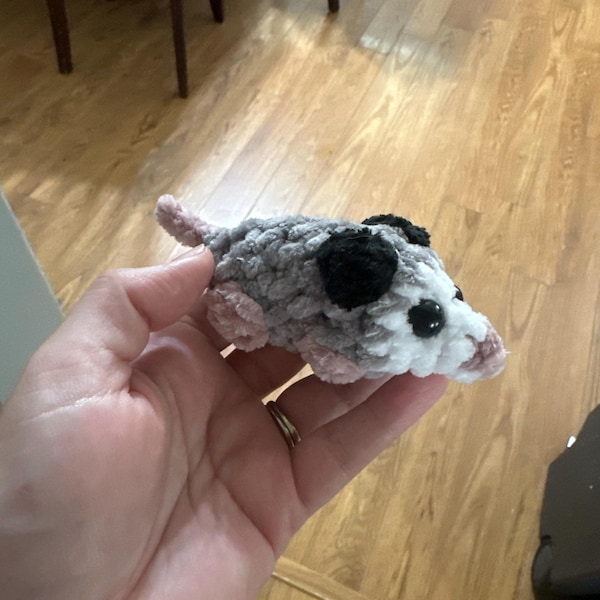 Sweet Baby Possum Crochet Animal Plush - Adorable Gift - Etsy