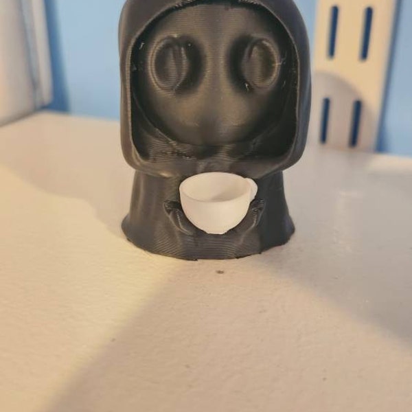 Cute Suriel Ghost Figuring With Tea Cup | ACOTAR 3D Print | Book Nook ...