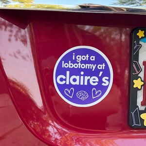 Lobotomy at Claire's Sticker - Etsy