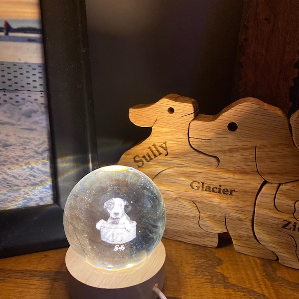 Personalized 3D Crystal Photo | Custom Engraved Picture & Glass Laser ...