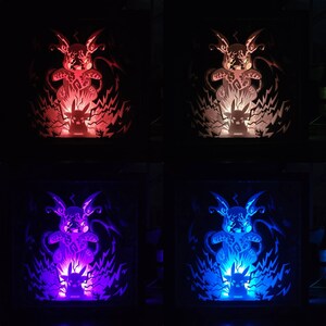 Lilo & Stitch Paper Cut Light Box Template Files, Shadow Box, 3D ...