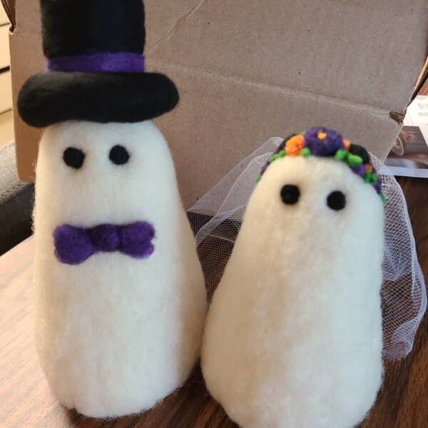 Ghost Bride and Groom Spooky Wedding Decorations Halloween Bridal - Etsy