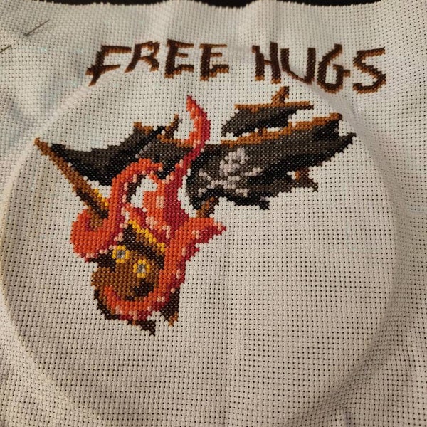 Bludgeoning Damage Cross Stitch Pattern for 9-inch Hoop - Etsy