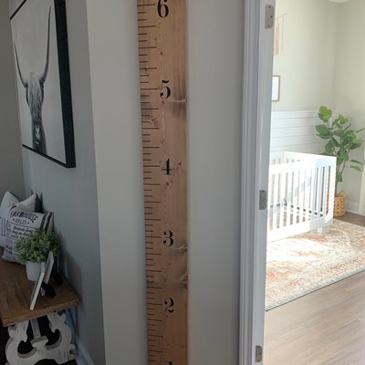 Height Chart Ruler With Name at the Top Wooden Growth Chart Height ...