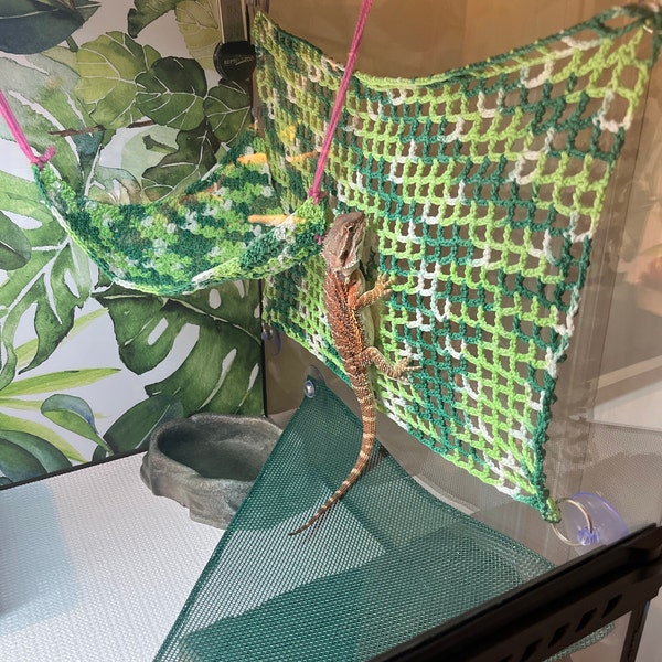 Colorful Reptile Hammock | Reptile Lounger | Reptile Swing | Hammocks ...