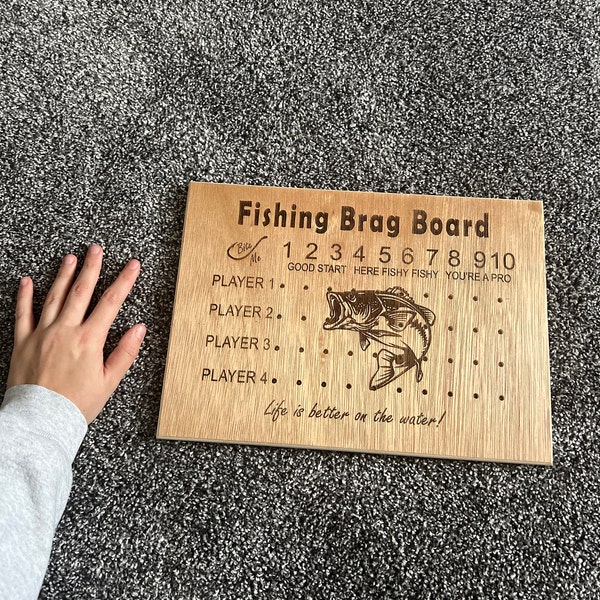 Fishing Brag Board Laser Engraved - New Look! - Etsy