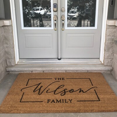 X-LARGE Double Door Doormat, Customized Coir Doormat, Extra Long ...