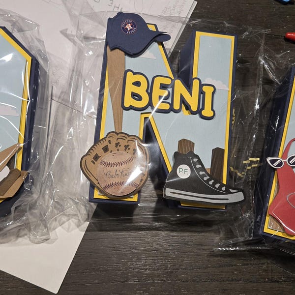 The Sandlot 3D Letters/numbers (customizable) - Etsy