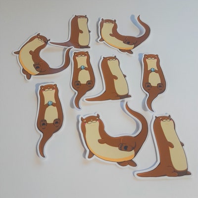 Cute Otter Stickers Kawaii Planner Stickers Cute Sticker - Etsy