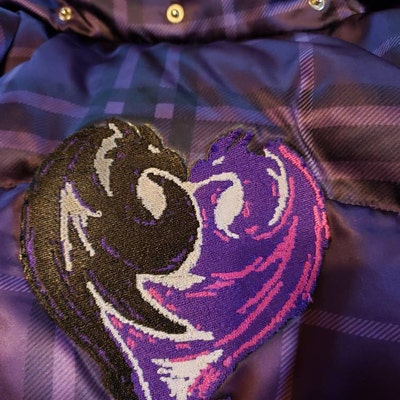 Iron on Patch Inspired Fan Art From Descendants Mals Double Dragon Logo ...