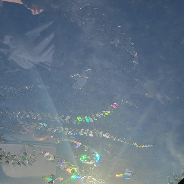 Sun Face With Lashes Window Cling Bling Holographic Rainbow Maker Sun ...
