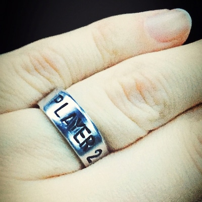 RTS Player 1 and Player 2 Ring Set, Best Friend Rings, Couple Rings ...