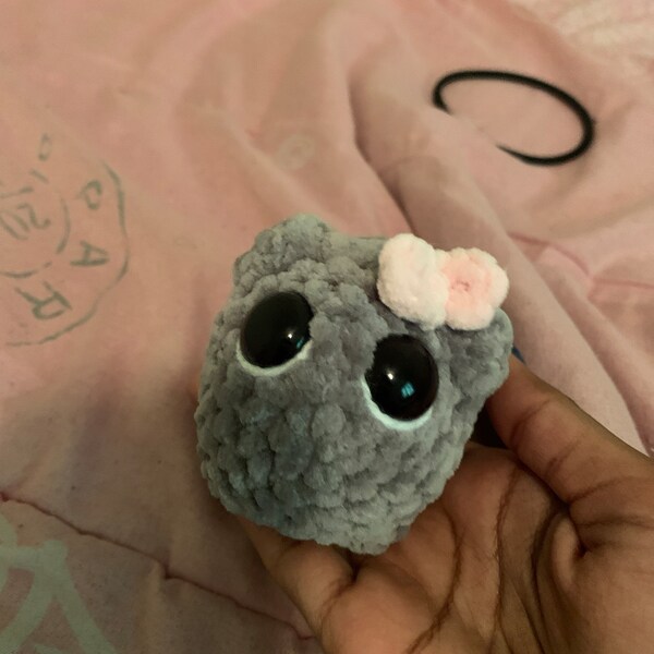 Sad Hamster Tiktok Meme Adorable Sad Hamster Crochet Pink Bow Hamster ...