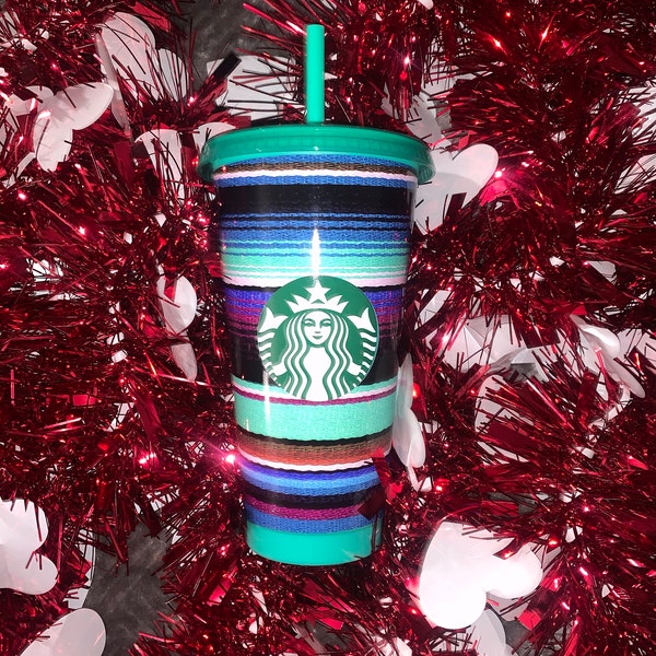 12 X 12 Serape Decal Vinyl Blue Mexico Zarape Colorful Permanent ...