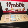 Christmas Gifts Personalized Name Puzzle With Numbers and Shapes ...