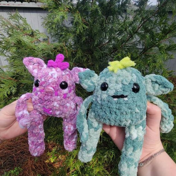 Gibby Goblin Low-sew Crochet PATTERN - Etsy