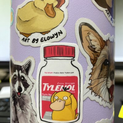 Psyduck Sticker, Waterproof Pokemon Sticker - Etsy