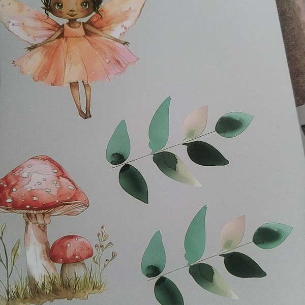 Watercolor Fairy Garden Clipart Cute Fairy Garden Clipart Enchanted ...