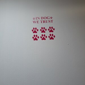 In Dog We Trust Vinyl Decal Sticker for Car Canine Pet | Etsy