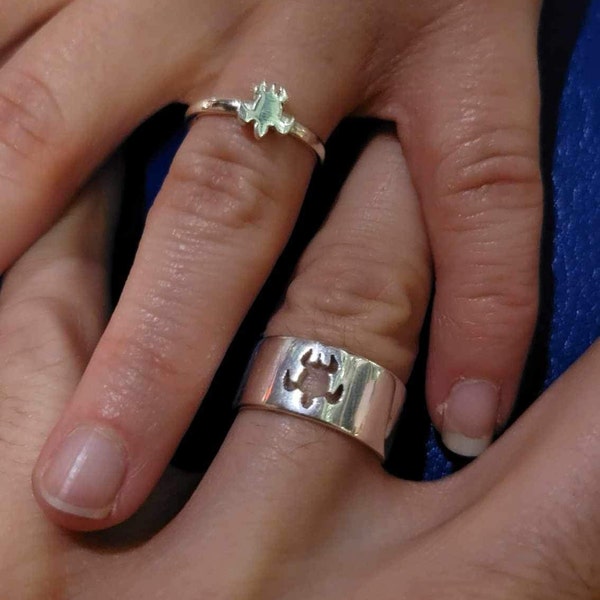 Sea Turtle Matching Promise Ring for Couples - Bring Your Gift ...