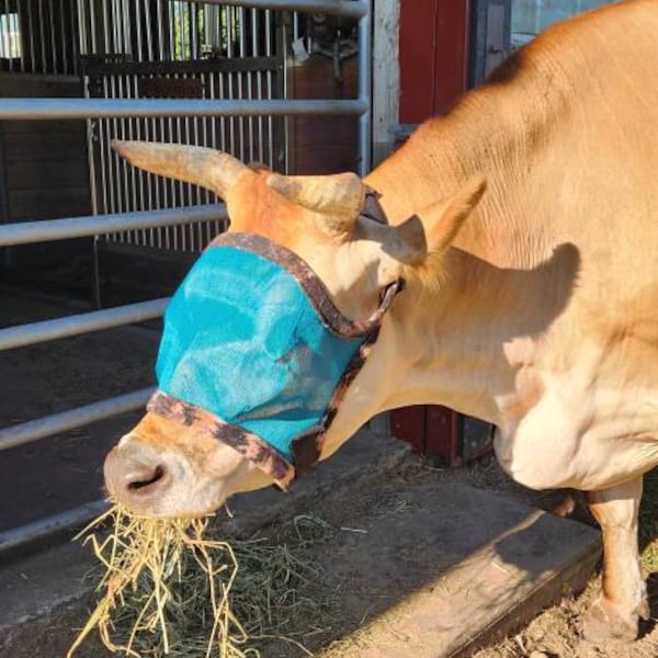 Goat/sheep Fly Masks - With & W/o Horns - Dual Adjustable - Made to ...