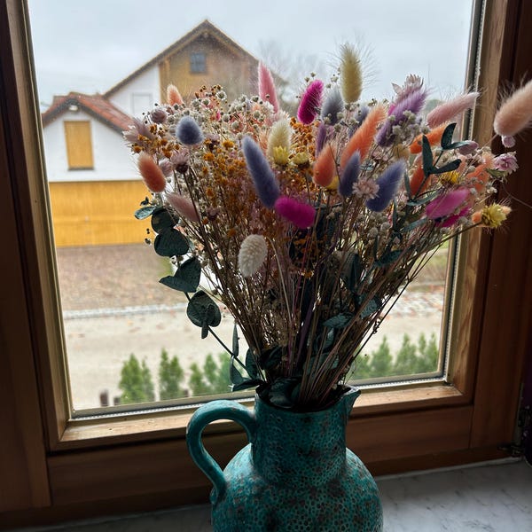 Trockenblumenstrauß FRIEDA (groß, ca. 40cm) - Etsy.de