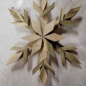 Both Plans 3 and 2 Large Snowflakes 16 From One Picket, One Picket ...