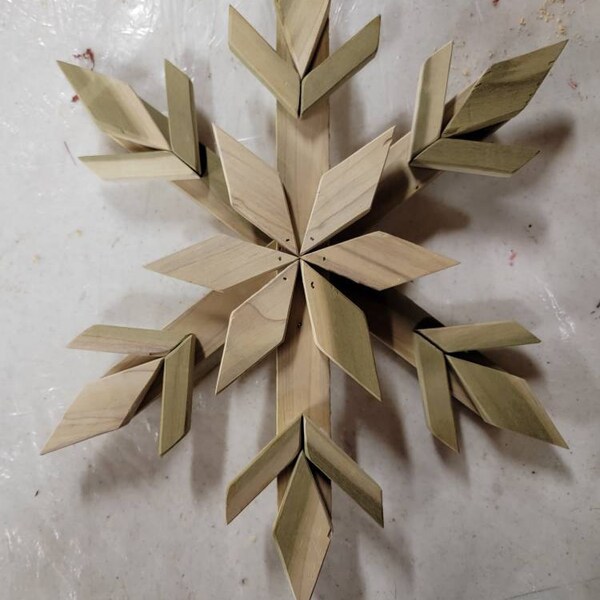 Both Plans! 3 and 2 Large Snowflakes (16") From One Picket, One Picket ...