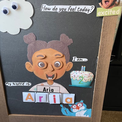 Emotions Activity for Kids Girl Version Printable Toddler Feeling Chart ...