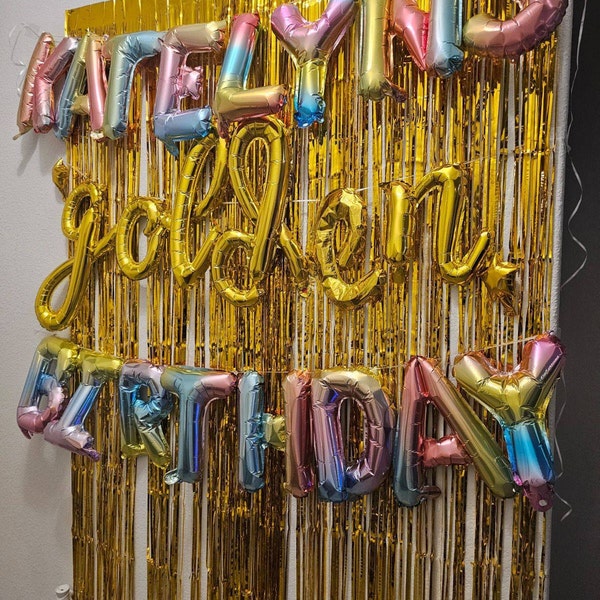 Golden Birthday Balloons Golden Birthday Party Decor Golden Birthday ...