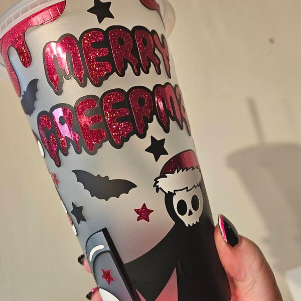 Blood Dripping SVG 24oz Cold Cup, Donut Drip Wrap for Starbucks Cup ...