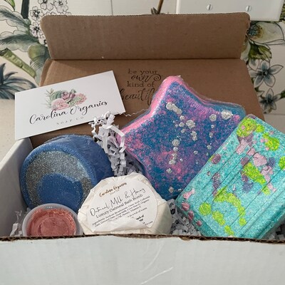 Crescent Moon Bath Bomb Glitter Bomb Shimmering Water Sunflower Oil - Etsy