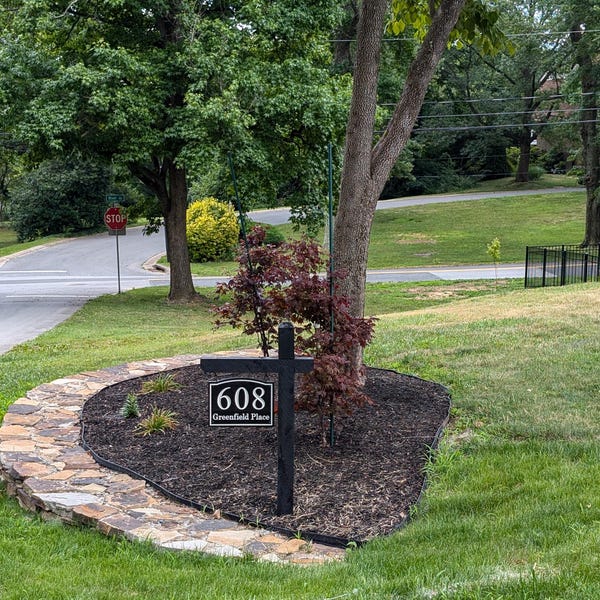 Hanging House Number Sign, Driveway Address Sign, Signpost Sign, Wood ...