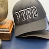 Fire Fighter Department, Fire & Rescue Trucker Cap, Puff Embroidery ...