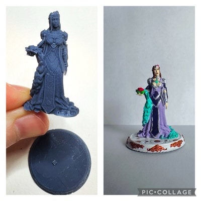 Mage Miniature Wizard Mini Sorcerer Warlock Dungeons and Dragons Mini ...