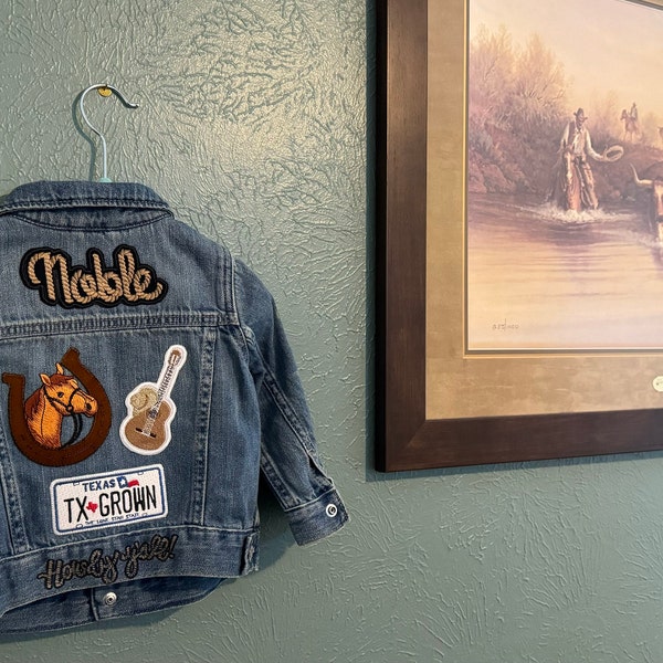 Custom Kids Denim Jacket - Etsy