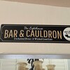 Bar and Cauldron, Bat Bar Decor, Spooky Bar Sign, Spooky Decor, Decor ...